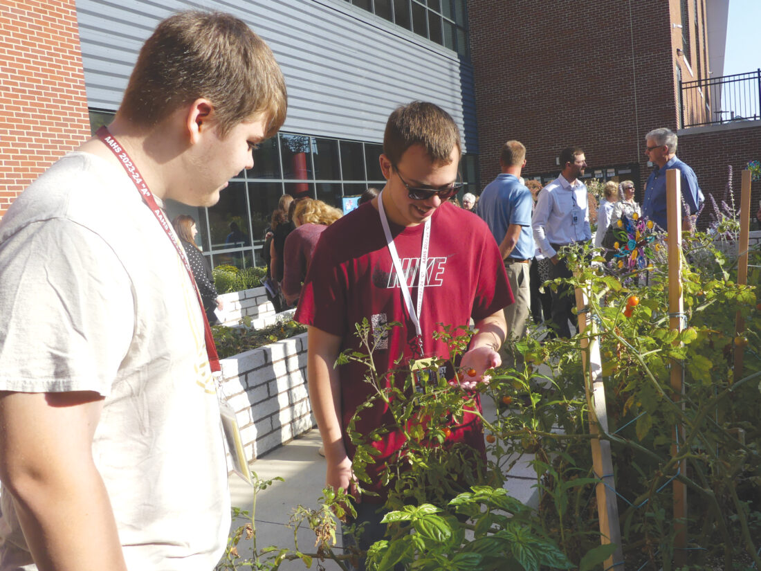 AAHS dedicates new courtyard sensory garden | News, Sports, Jobs ...